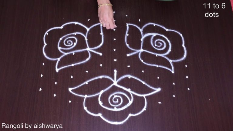 Top 10+ Dotted Rangoli Designs With The Number of Dots 2025 [Must Watch ...