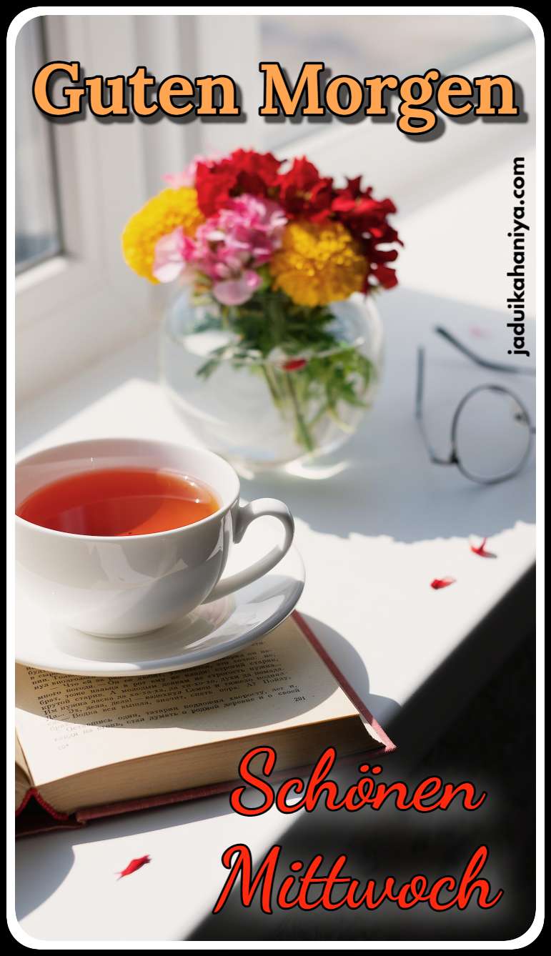 Elegantes Guten Morgen Und Einen Schönen Mittwoch Fotos